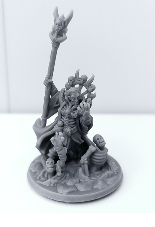 3D Printed Miniature - Necromancer Male 02 - Dungeons & Dragons - Hero ...