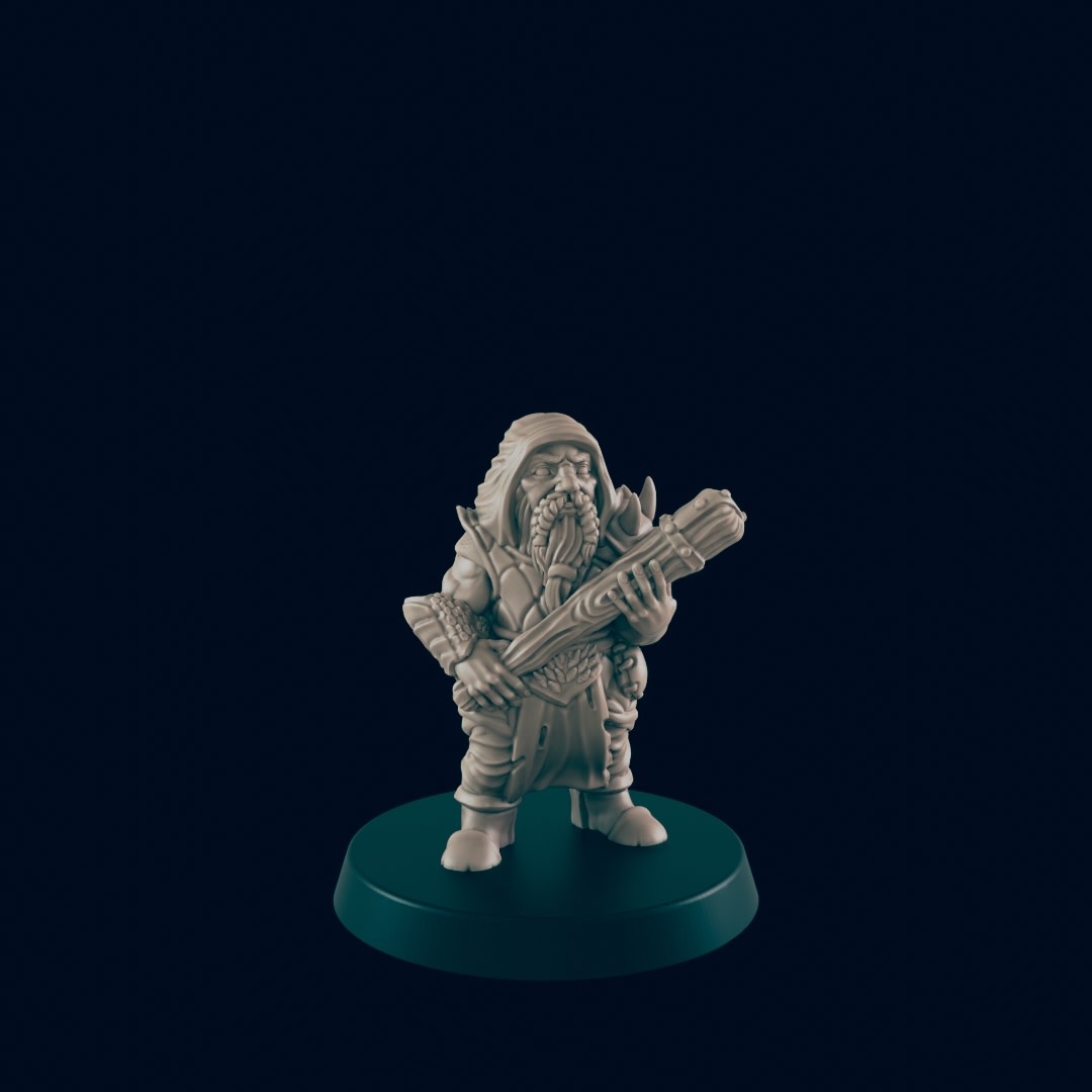 3D Printed Miniature - Dwarf Bandit - Dungeons & Dragons - Beasts and ...