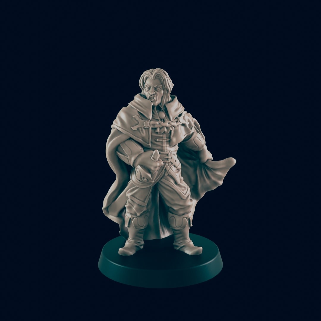 3D Printed Miniature - Male Vampire - Dungeons & Dragons - Beasts and ...