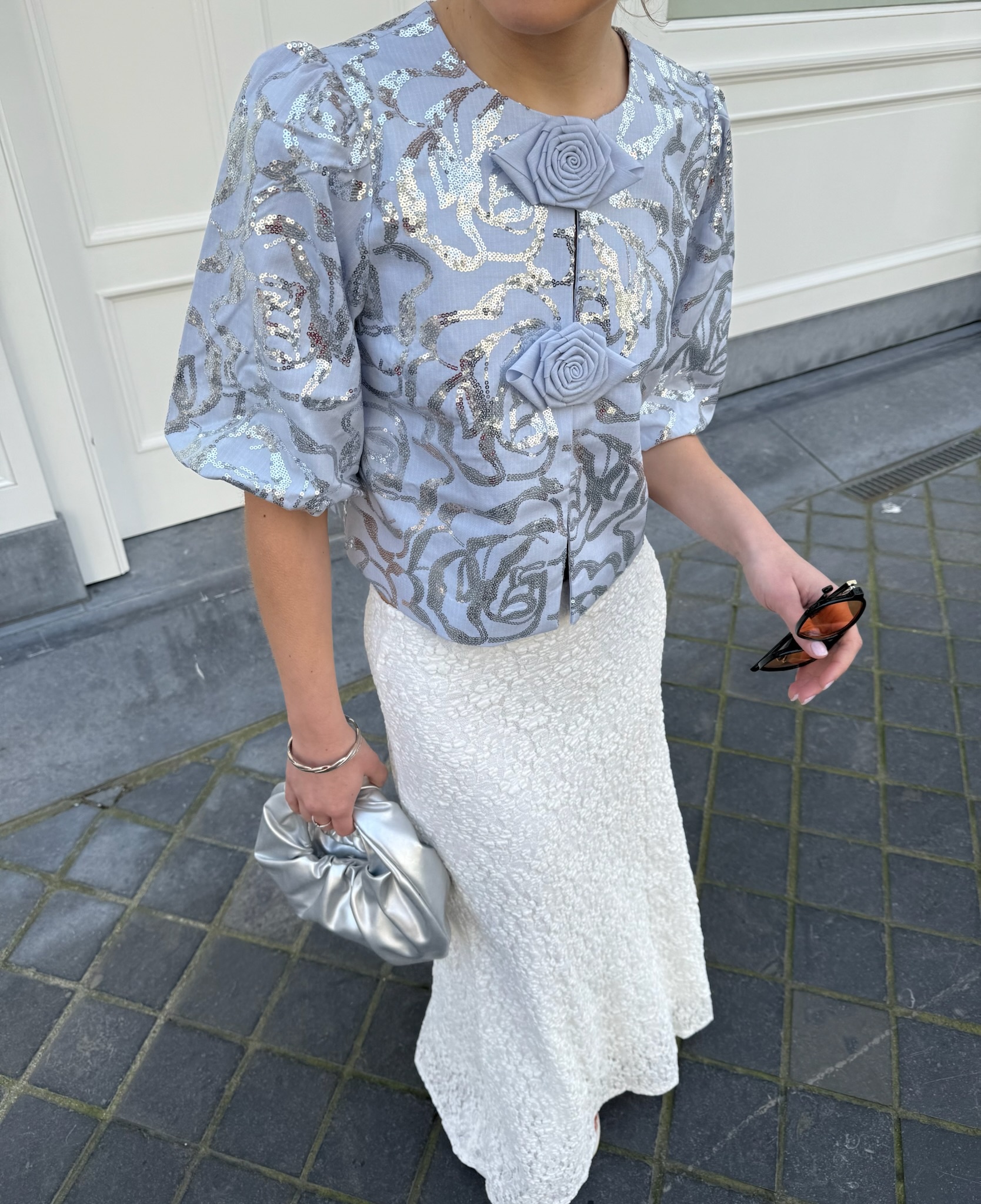 YASUNITA JACKET HALOGEN BLUE - LE TREND