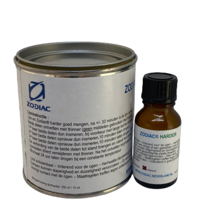 Zodiac PVC lijm 2-componenten 250ml - Rubberboothollandshop