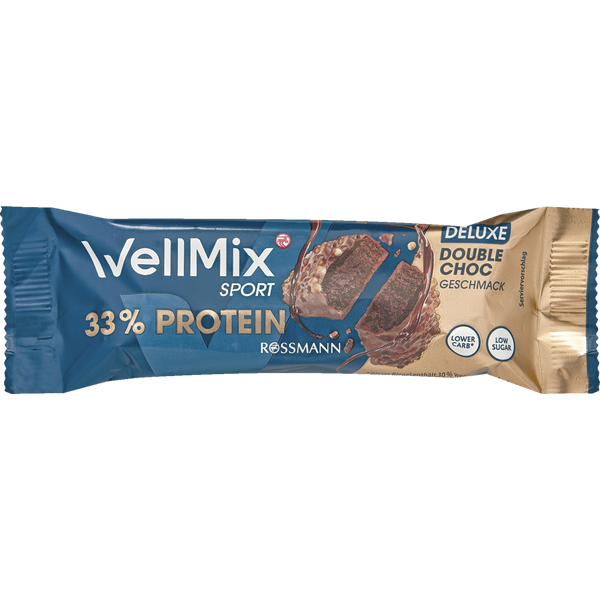 Wellmix Sport Proteïnereep Deluxe Double Choc 45g - Duitse Voordeel Drogist