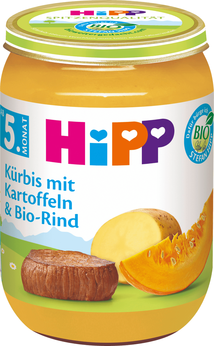 Hipp Menu Pompoen Aardappelen & Rundvlees 190g - Duitse Voordeel Drogist