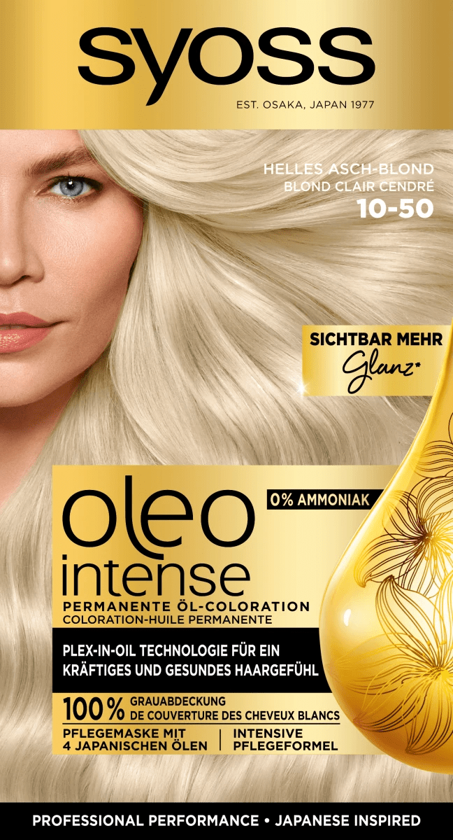 Syoss Oleo Intense Haarverf Smoky Blondes 10-50 Licht Ash Blond, 1 St ...