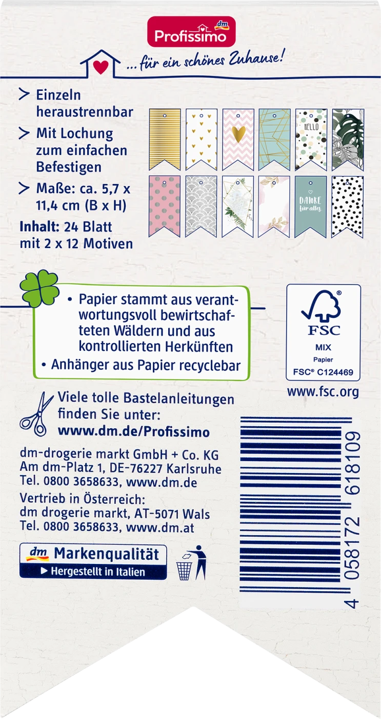 Profissimo Geschenklabel Uitneembaar 24 St - Duitse Voordeel Drogist