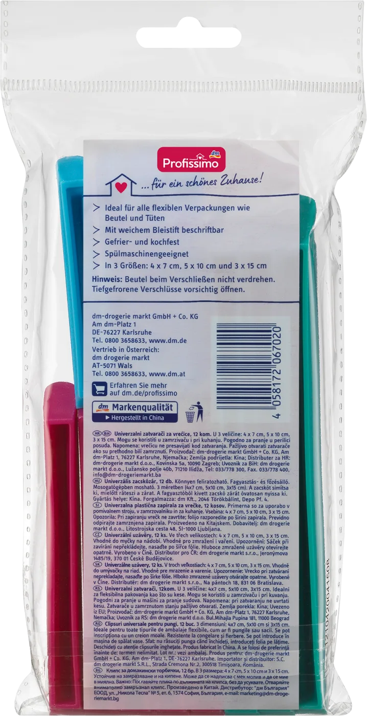 Profissimo Universele Sluitingen In 3 Maten 12 St - Duitse Voordeel Drogist