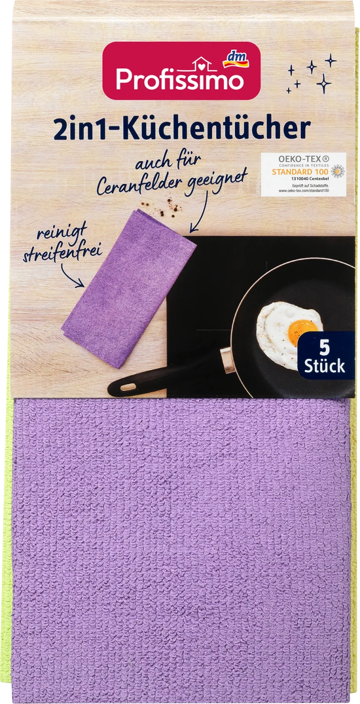 Profissimo 2-in-1 Keukendoeken 5 St - Duitse Voordeel Drogist