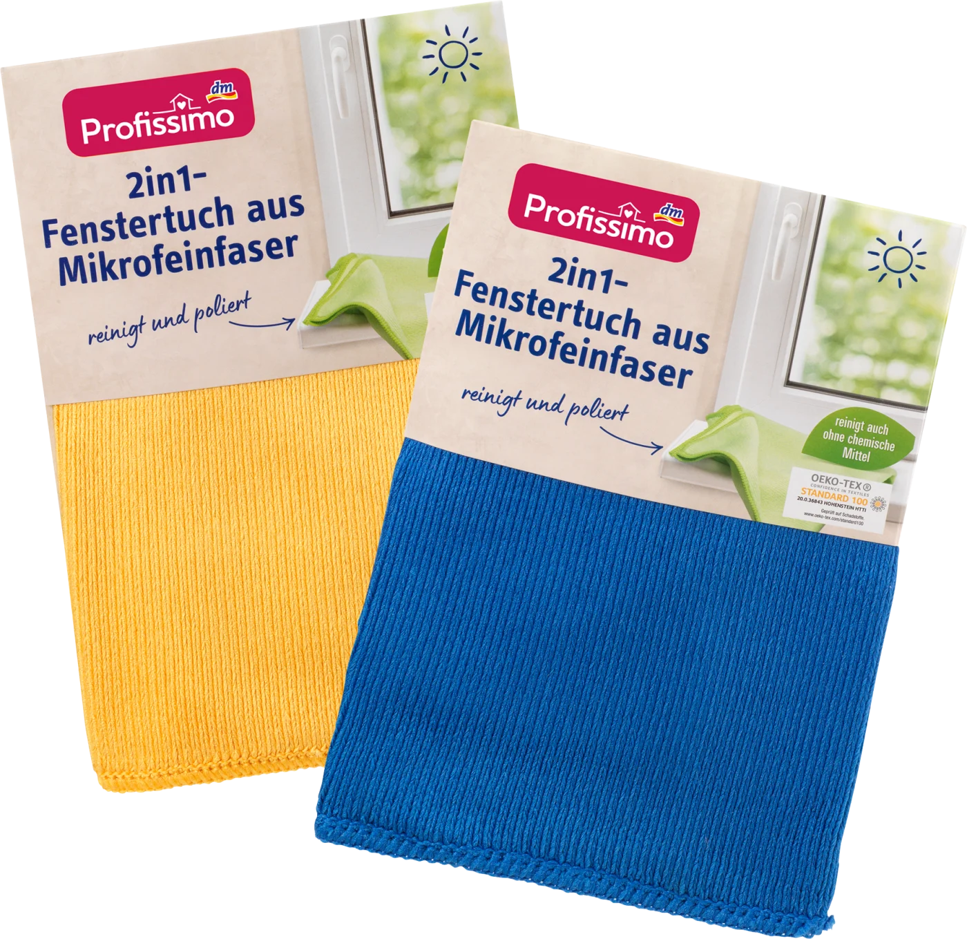 Profissimo 2-in-1 Microvezel Raamdoek 1 St - Duitse Voordeel Drogist