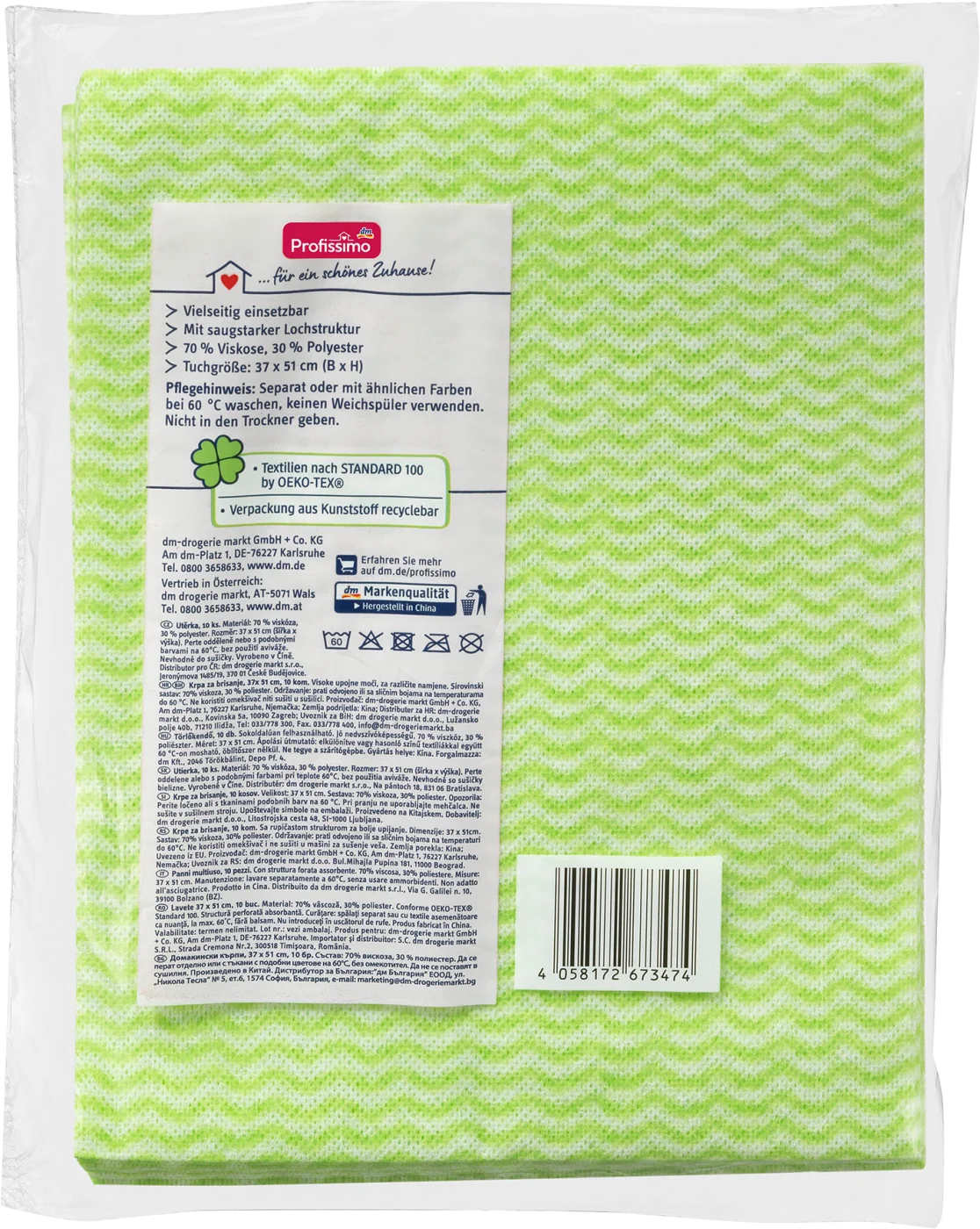 Profissimo Doekjes 10 St - Duitse Voordeel Drogist