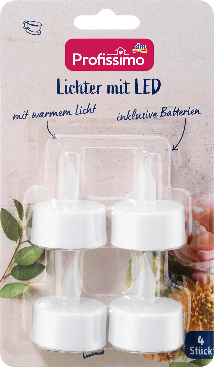 Profissimo Profissimo LED Theelichten 4 St - Duitse Voordeel Drogist