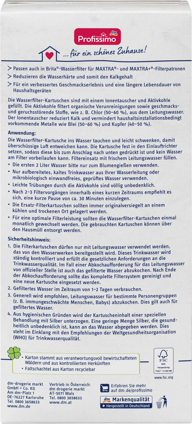 Profissimo Waterfilterpatronen 3 St - Duitse Voordeel Drogist
