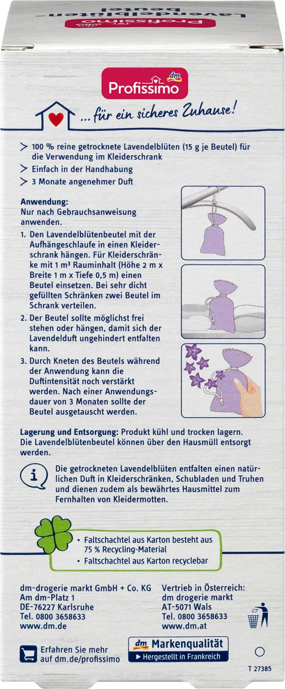 Profissimo Lavendelzakje 2 St - Duitse Voordeel Drogist