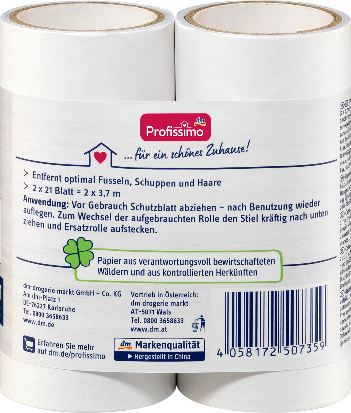 Profissimo Pluizenroller Navulverpakking 2 St - Duitse Voordeel Drogist