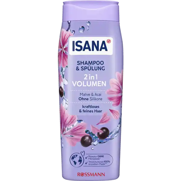 ISANA Shampoo Conditioner 2in1 Volume 300mL - Duitse Voordeel Drogist