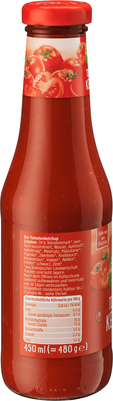 dmBio Tomatenketchup 450 ml - Duitse Voordeel Drogist