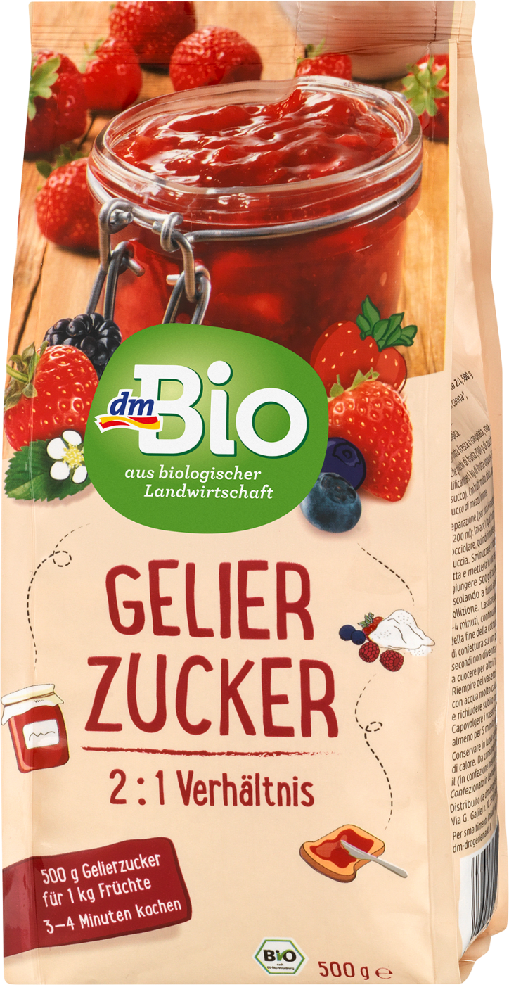 dmBio Geliersuiker 2:1 Voor 1 Kg Fruit 500 g - Duitse Voordeel Drogist