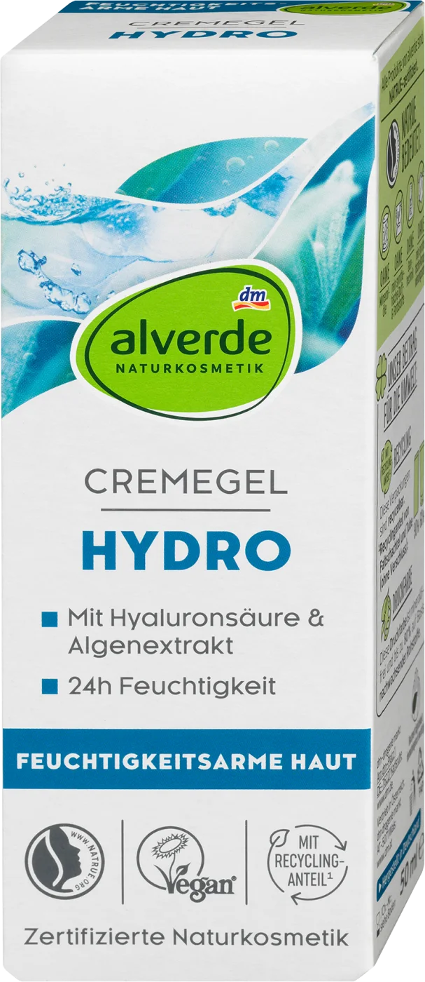 ALVERDE NATURKOSMETIK alverde NATURKOSMETIK Crèmegel Hydro 50 ml ...
