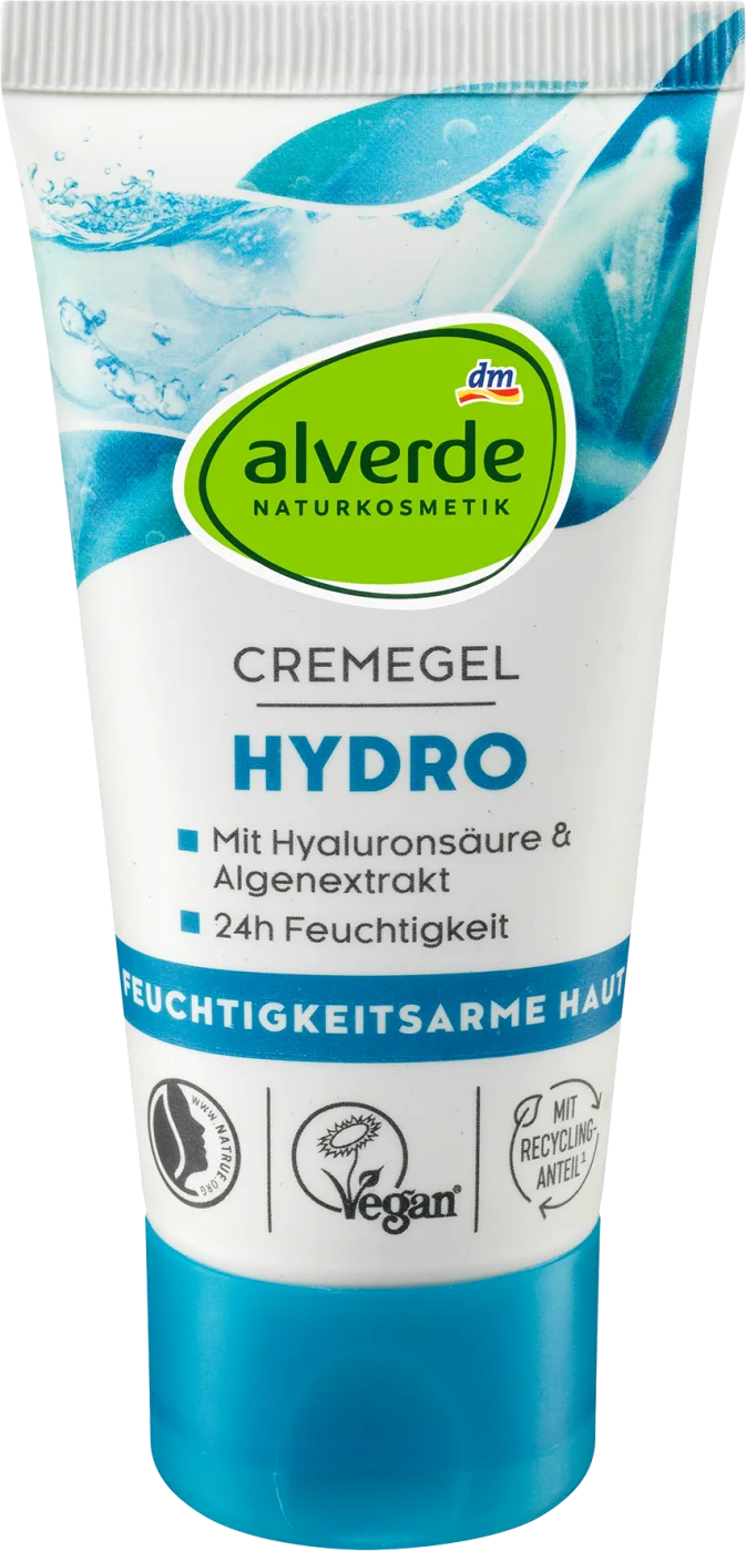 ALVERDE NATURKOSMETIK alverde NATURKOSMETIK Crèmegel Hydro 50 ml - Duitse Voordeel Drogist