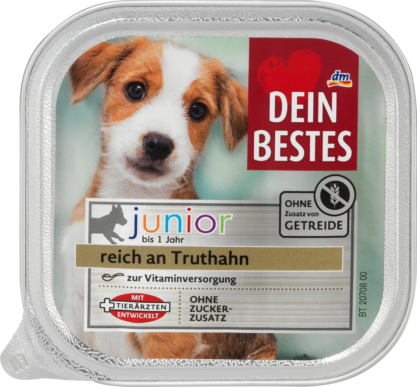 Dein Bestes Dein Bestes Natvoer Hond Puppy Met Kalkoen, Junior 150 g ...