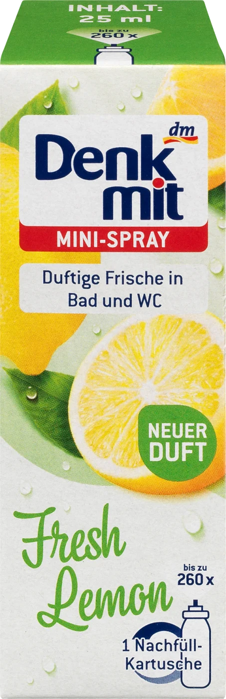 Denkmit Denkmit Luchtverfrisser Mini-spray Fresh Lemon Navulverpakking ...