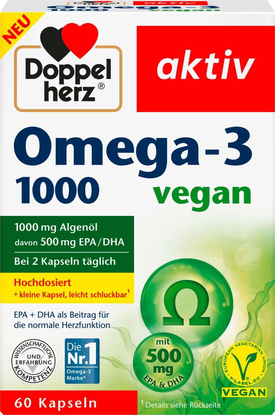 Doppelherz Doppelherz Omega-3 1000 Capsule 60 Stuks 42.9 g - Duitse ...