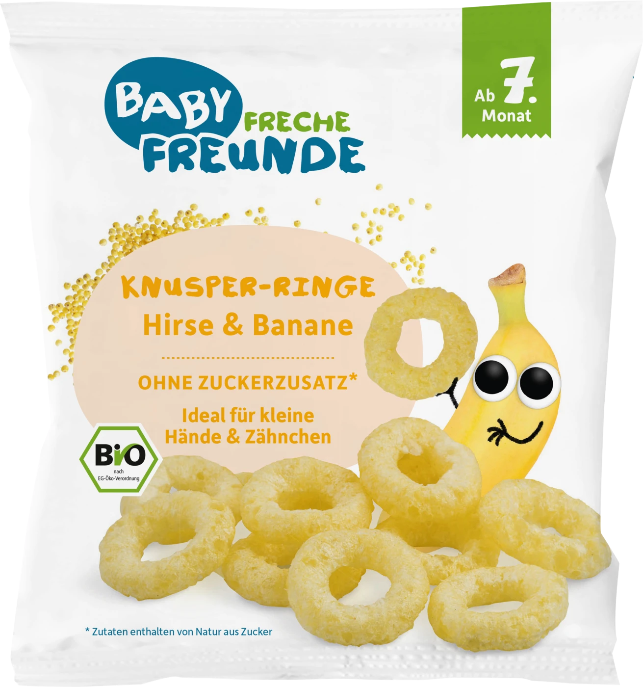 Freche Freunde Freche Freunde Babysnack Knusper-ringe Hirse & Banane ...