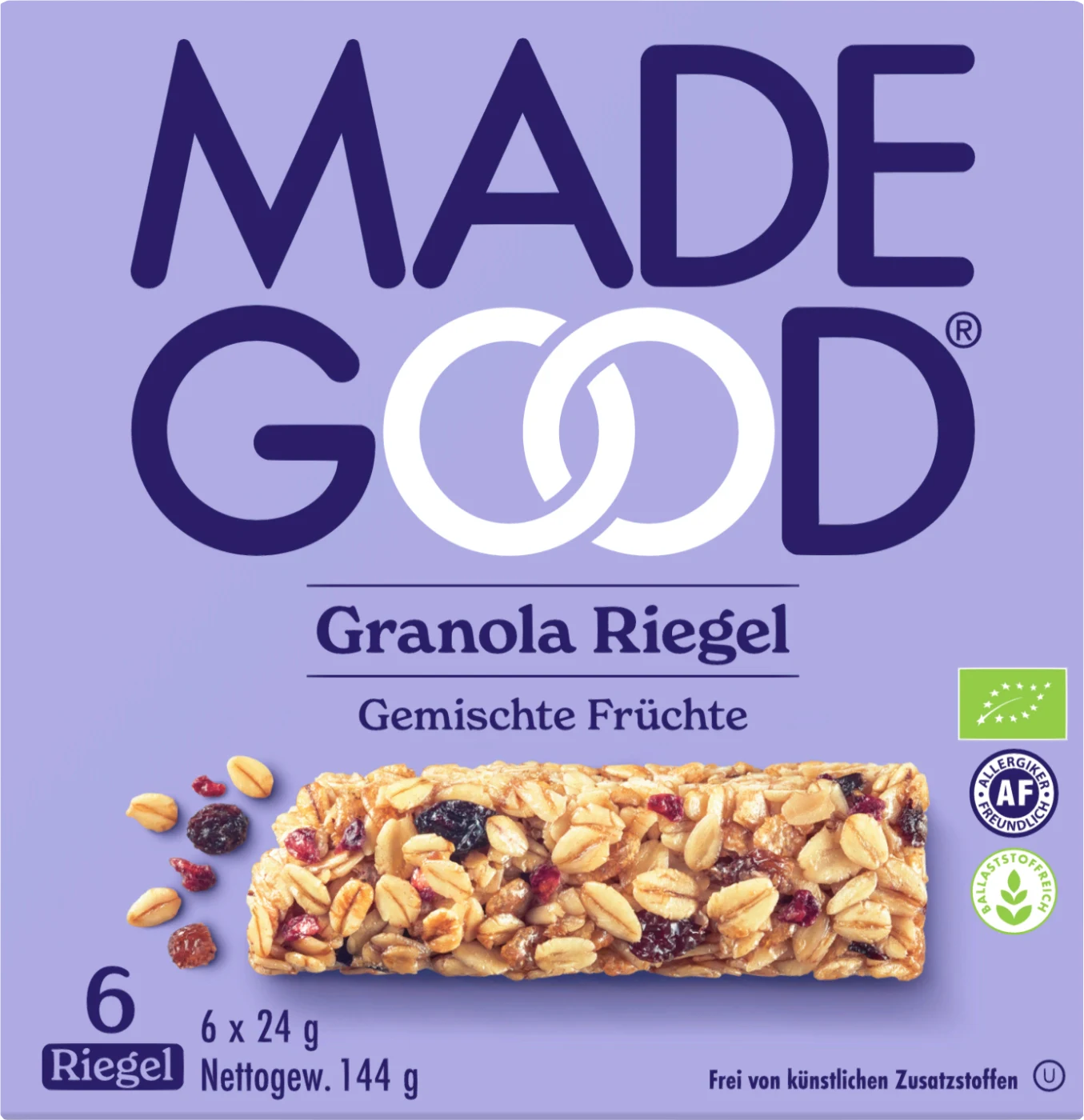 Made Good Made Good Mueslirepen, Granola Gemengd Fruit (6 Stuks) 144 g ...