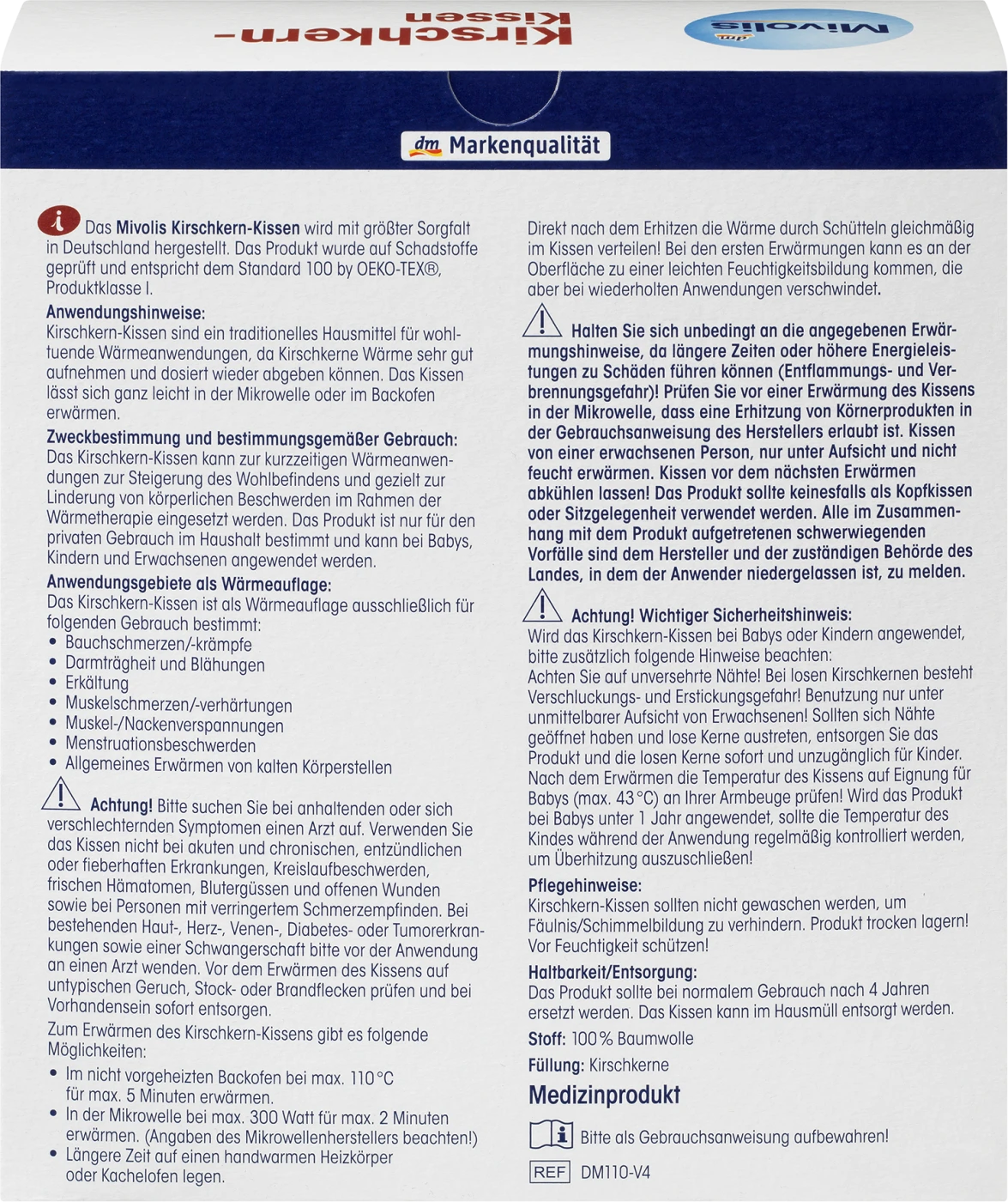 Mivolis Mivolis Kersenpit Kussen 1 St - Duitse Voordeel Drogist