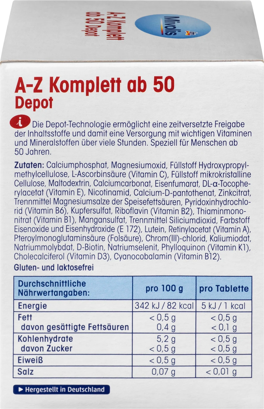 Mivolis Mivolis A-Z Compleet Depot Vanaf 50, Tabletten, 100 Stuks 150 g ...
