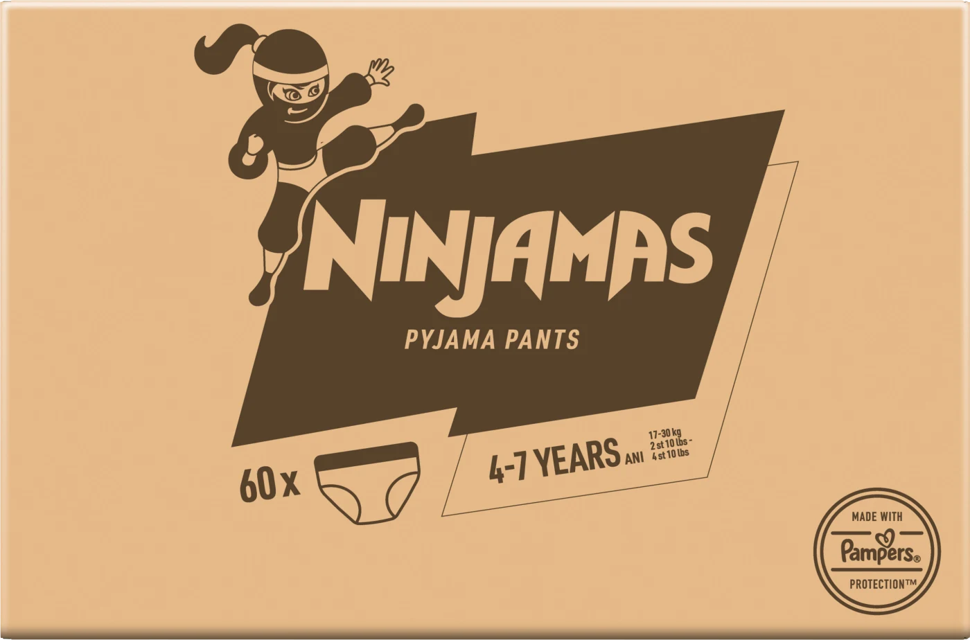 Ninjamas Ninjamas Pyjamapants Meisjes 4-7 Jaar, Maandbox 60 St - Duitse ...