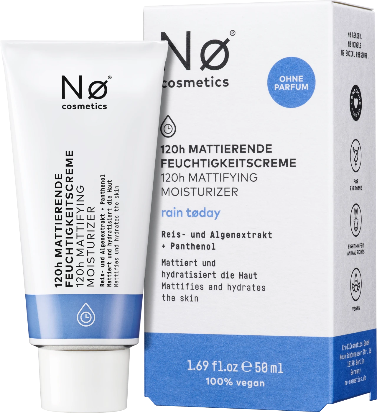 Nø Cosmetics Gesichtscreme Hypervocht 120u 50 ml - Duitse Voordeel Drogist