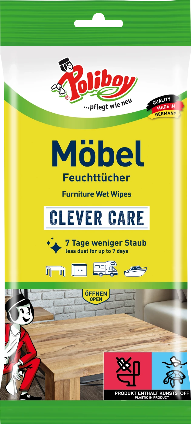 Poliboy Poliboy Vochtige Reinigingsdoekjes Voor Meubels 24 St - Duitse ...