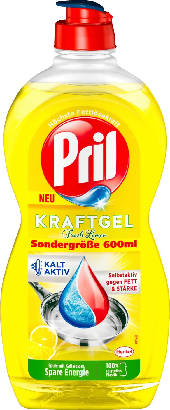 Pril Pril Afwasmiddel Kraft-gel Fresh Lemon 600 ml - Duitse Voordeel ...