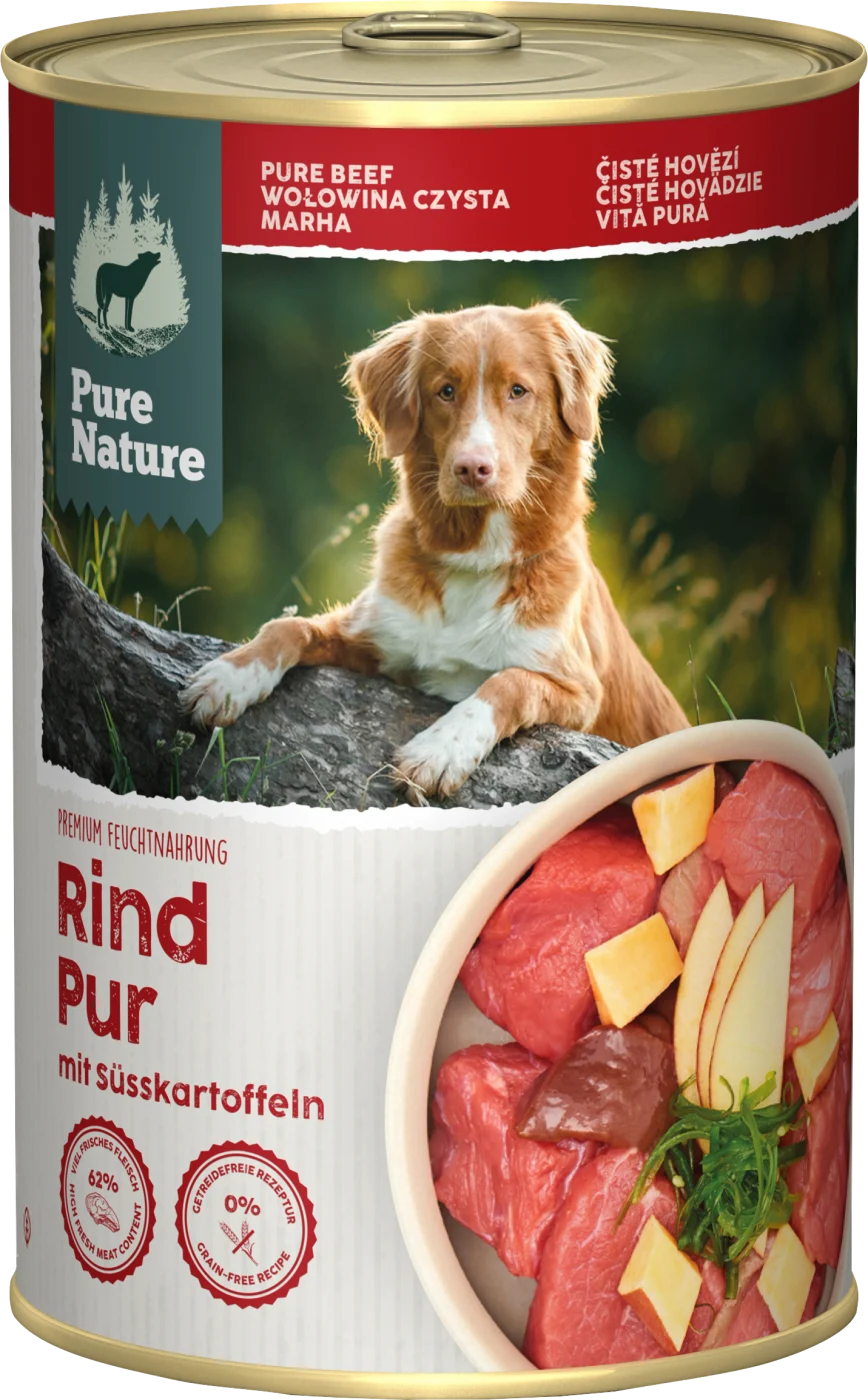 Pure Nature Pure Nature Natvoer Hond Rund Puur & Zoete Aardappelen ...