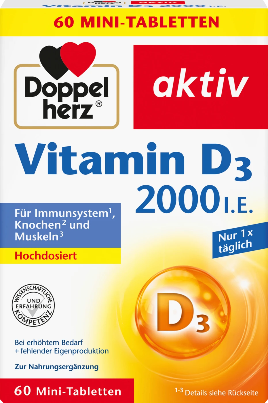 Doppelherz Vitamine D3 2000IE 24.9 g - Duitse Voordeel Drogist