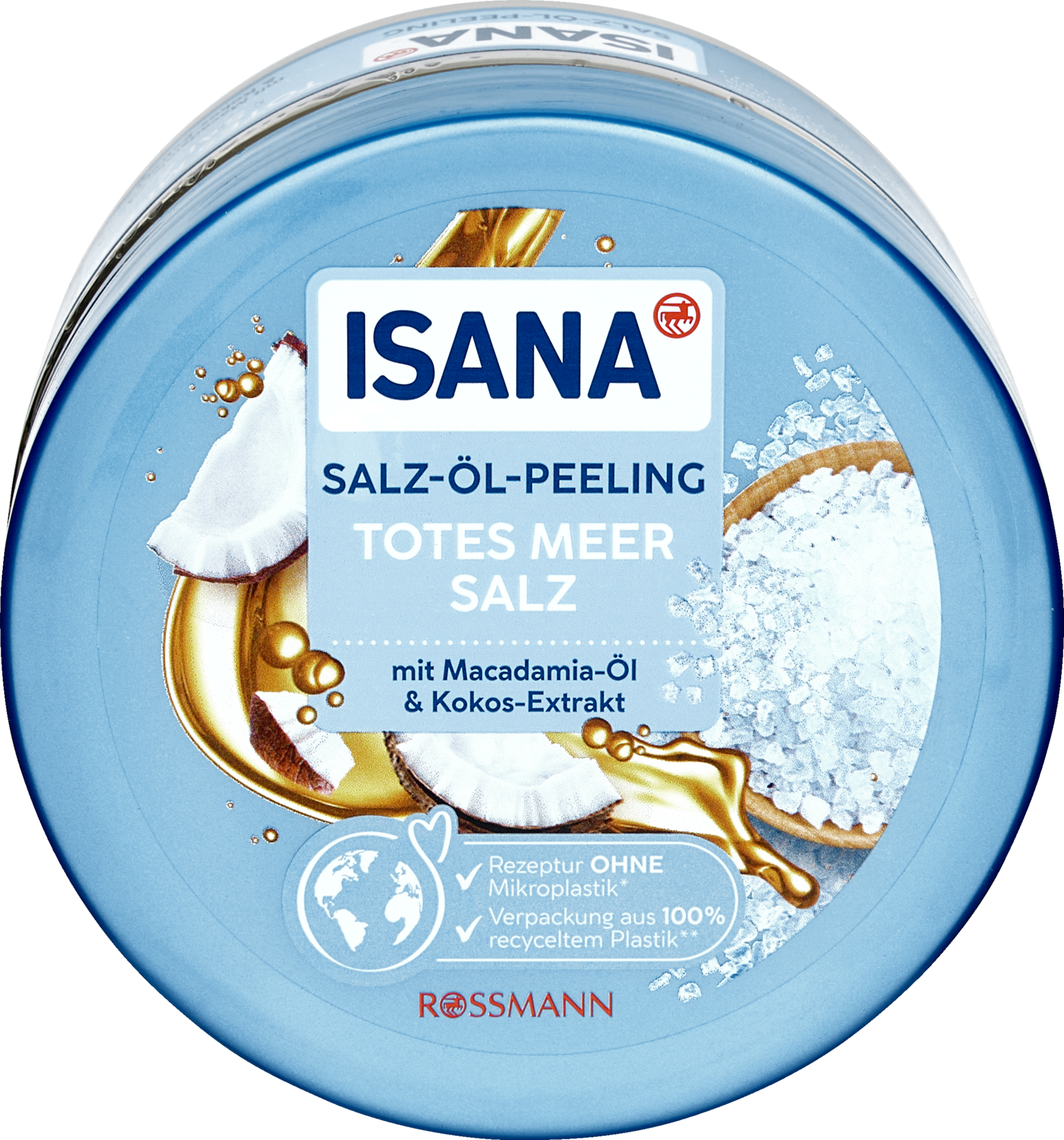 ISANA Salt Oil Peeling Dead Sea Salt 300g - Duitse Voordeel Drogist