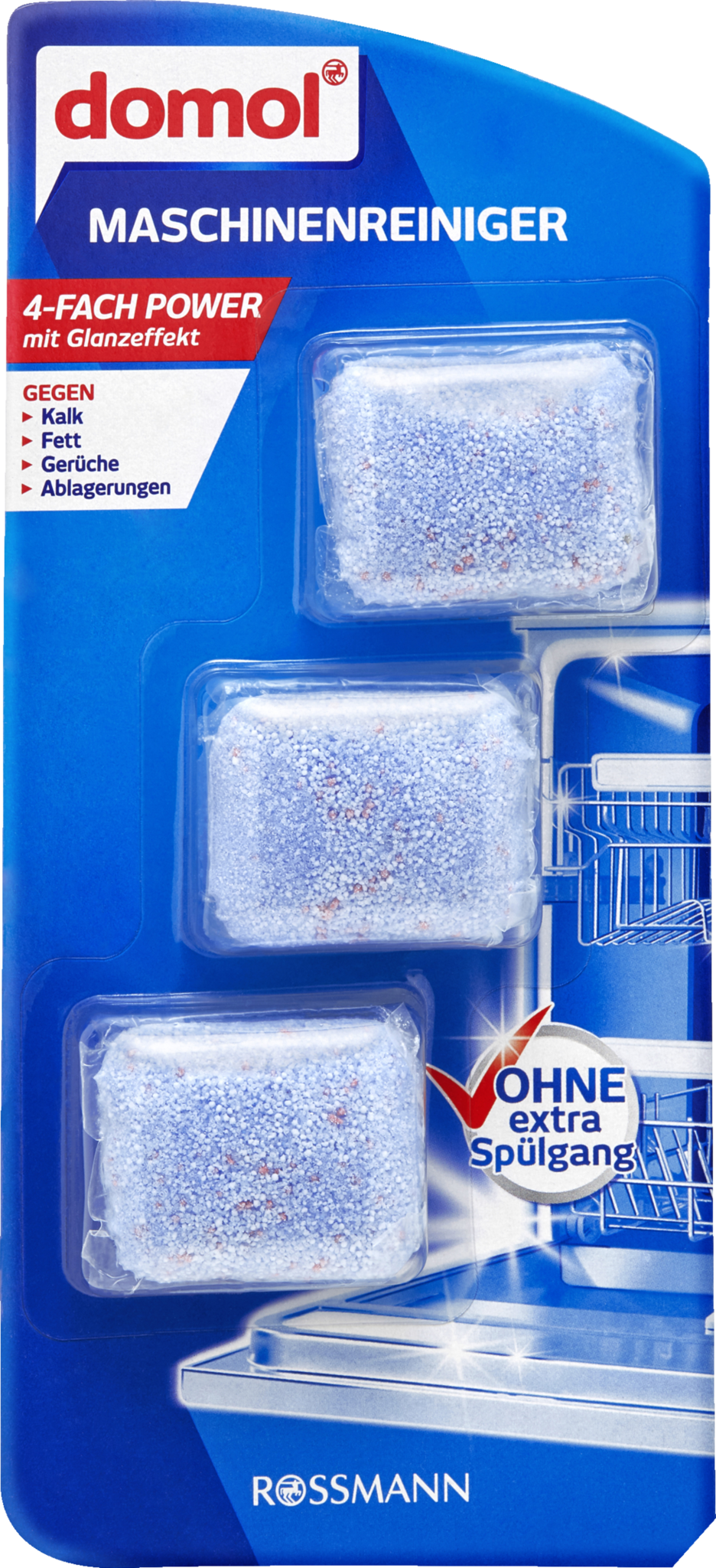 DOMOL Vaatwasmachine Reiniger Tabs 3st - Duitse Voordeel Drogist