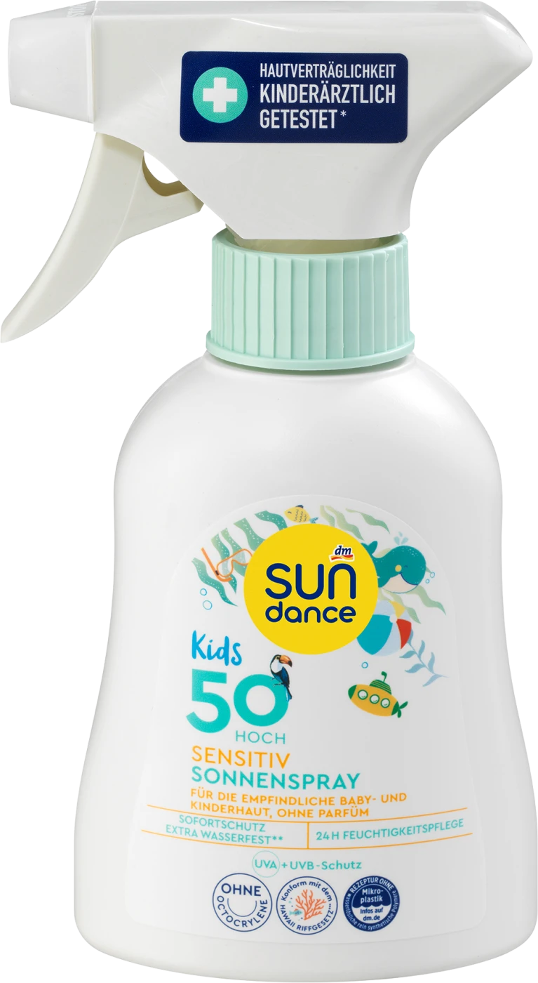 SUNDANCE Zonnespray Kids Sensitive, SPF 50 200 ml - Duitse Voordeel Drogist