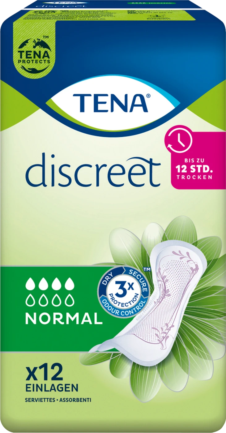 TENA Discreet Maandverband Incontinentie Normaal 12 St - Duitse ...