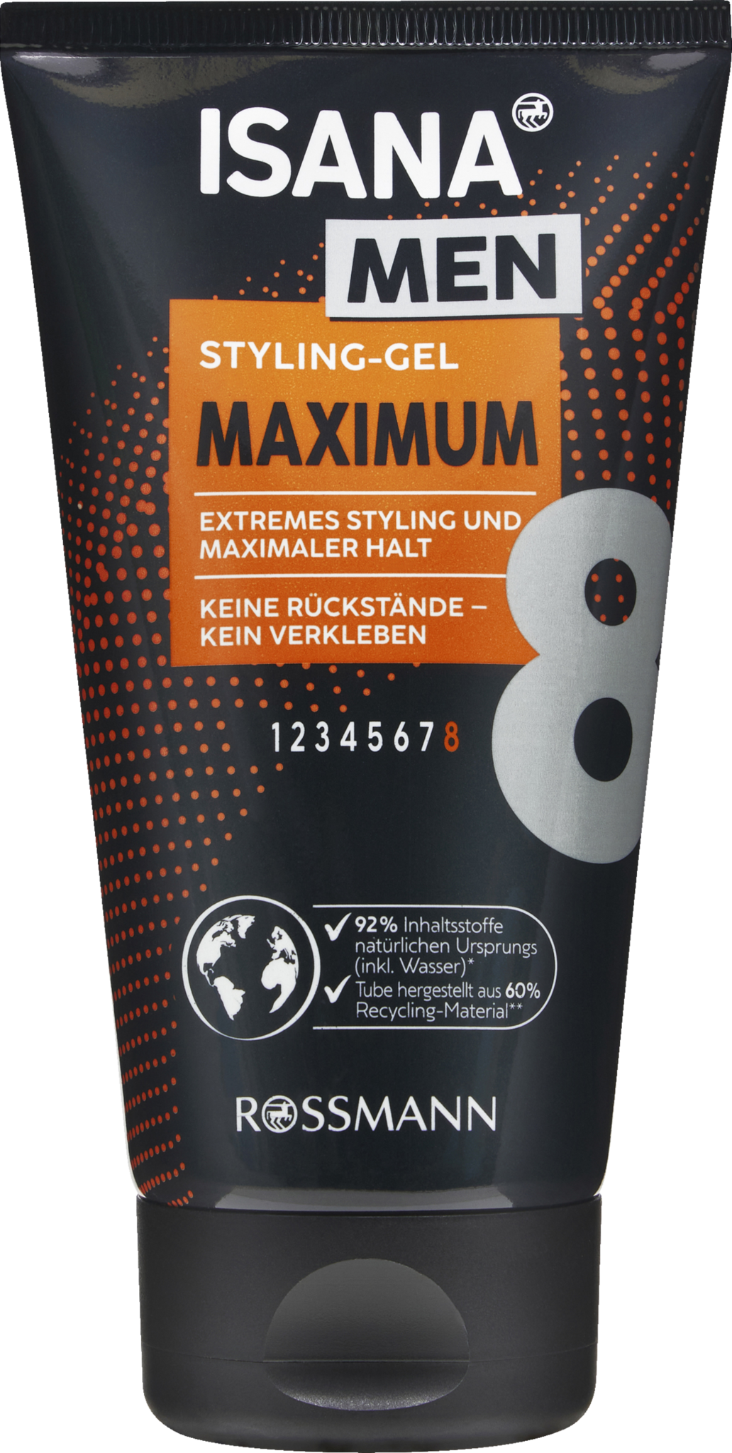 ISANA MEN Styling Gel Maximum 150mL - Duitse Voordeel Drogist
