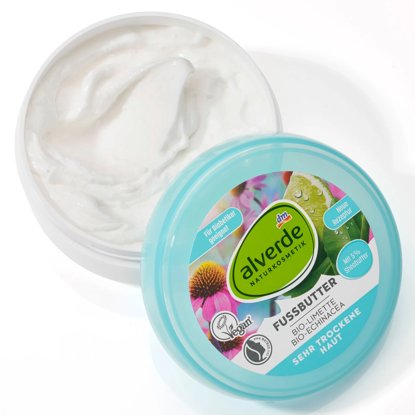 alverde NATURKOSMETIK Voetbutter Bio-limette, Bio-echinacea 200 ml ...