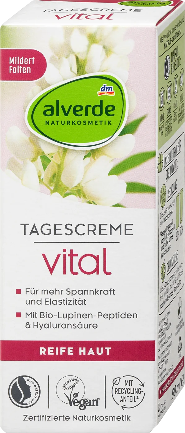 ALVERDE NATURKOSMETIK alverde NATURKOSMETIK Vital Dagcrème 50 ml ...