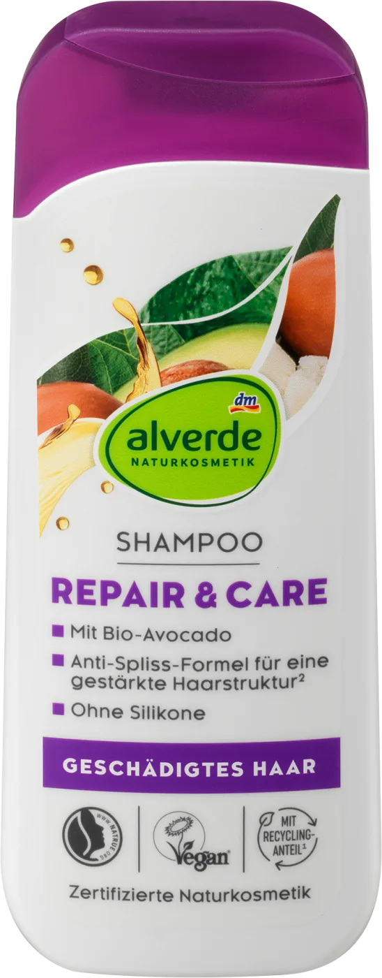 ALVERDE NATURKOSMETIK alverde NATURKOSMETIK Shampoo Repair Bio-avocado ...