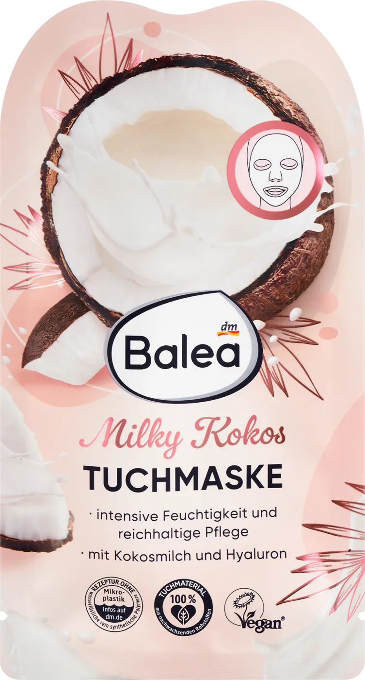 Balea Sheetmaks Milky Kokos 1 St - Duitse Voordeel Drogist