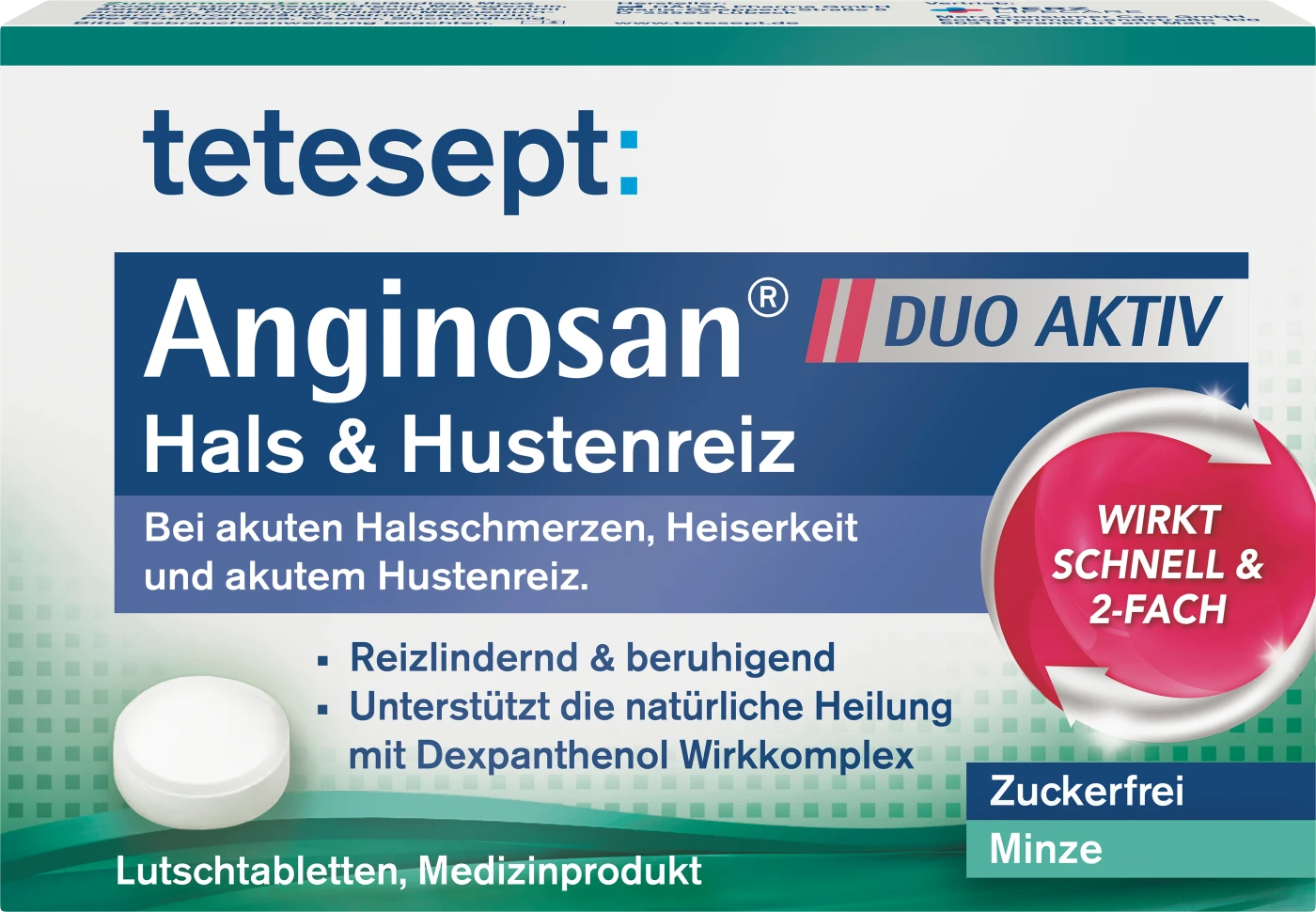 tetesept Anginosan Keel- en Hoesttabletten 20 St - Duitse Voordeel Drogist