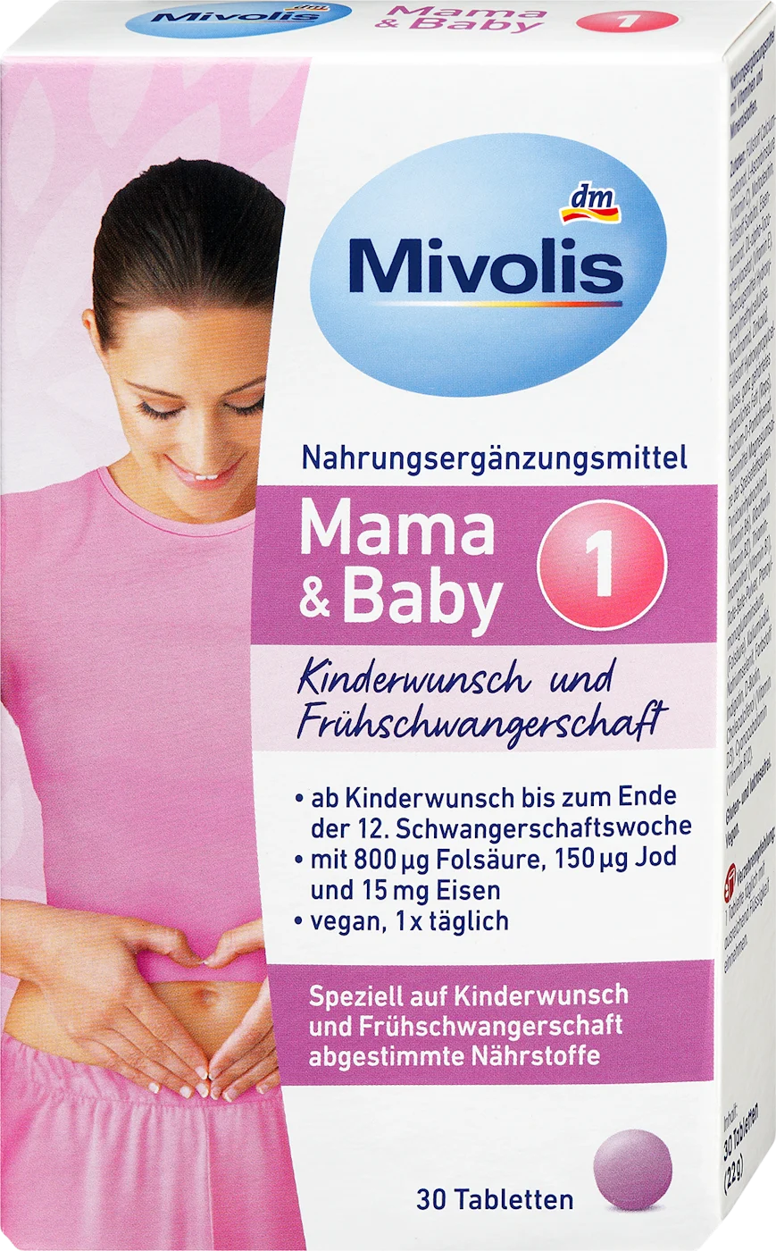 Mivolis Mivolis Mama & Baby 1 Tablet 30 St 22.0 g - Duitse Voordeel Drogist