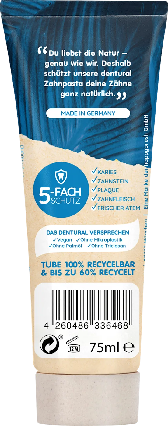 dentural Tandpasta Natural Fresh 75.0 ml - Duitse Voordeel Drogist