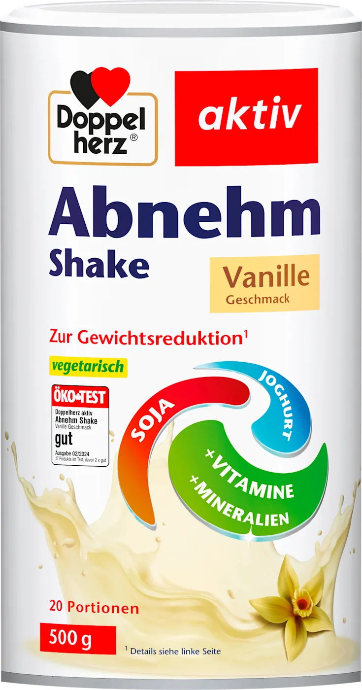 Doppelherz Dieet Shake Vanille 500 g - Duitse Voordeel Drogist