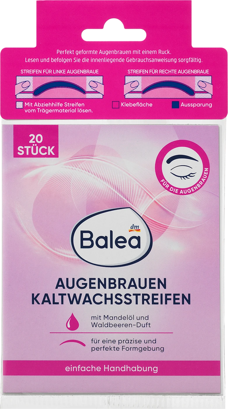 Balea Balea Koude Waxstrips Wenkbrauwen 20.0 St - Duitse Voordeel Drogist