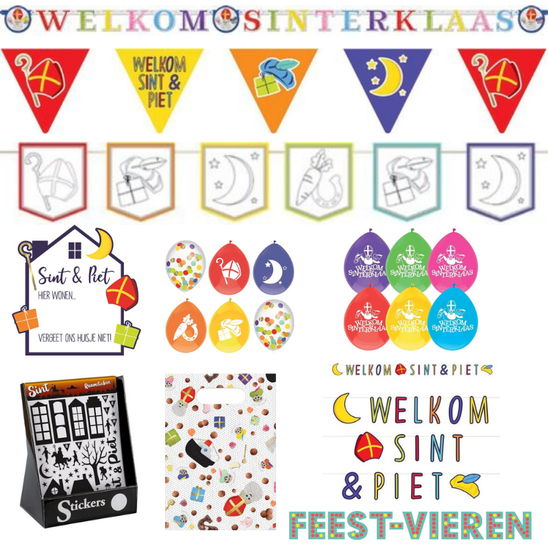 Sinterklaas versiering pakketten kopen | Elk feestje een knalfuif!